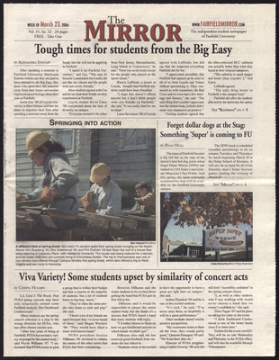 "Mirror - Vol. 31, No. 22 - March 23. 2006"